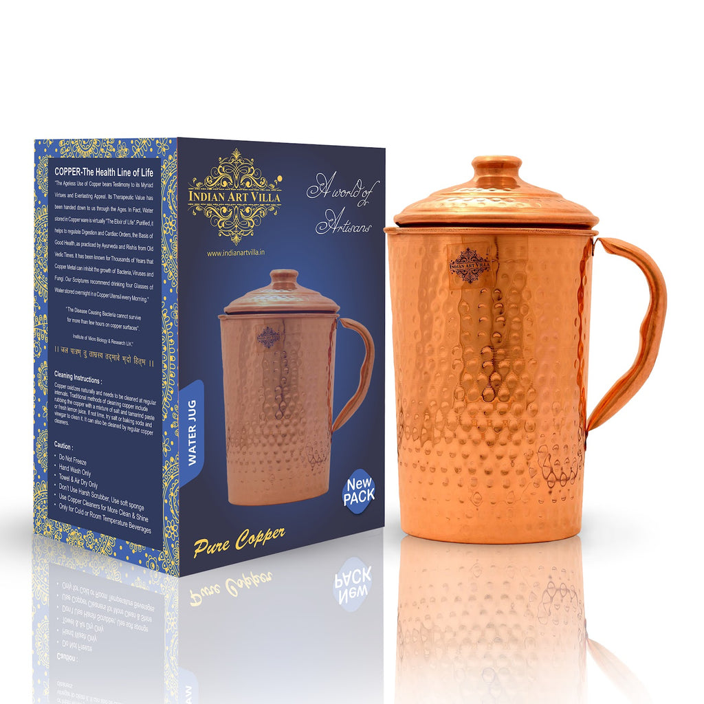Copper Drink ware | Copper jug online | Copper pitcher – IndianArtVilla