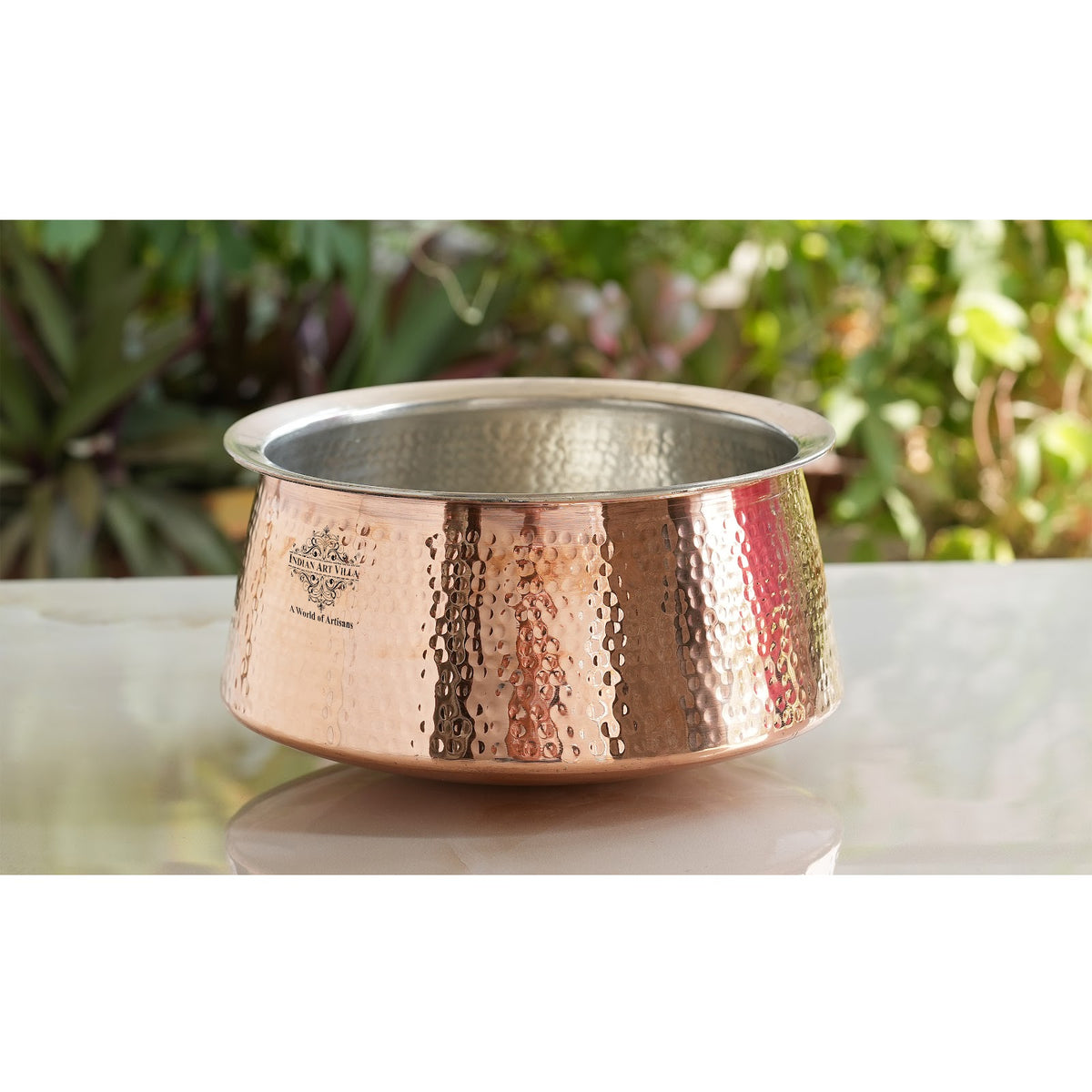 Indian Art Villa Copper Bhagona, Insdie Tin Lining Design, Style For Y ...