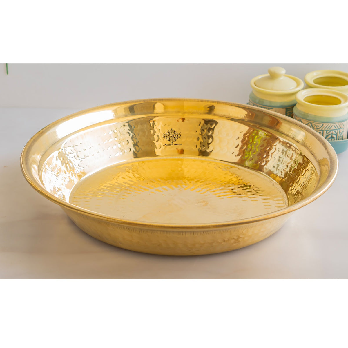 Indian Art Villa Traditional Pure Brass Parat: A Timeless Blend of Cra ...