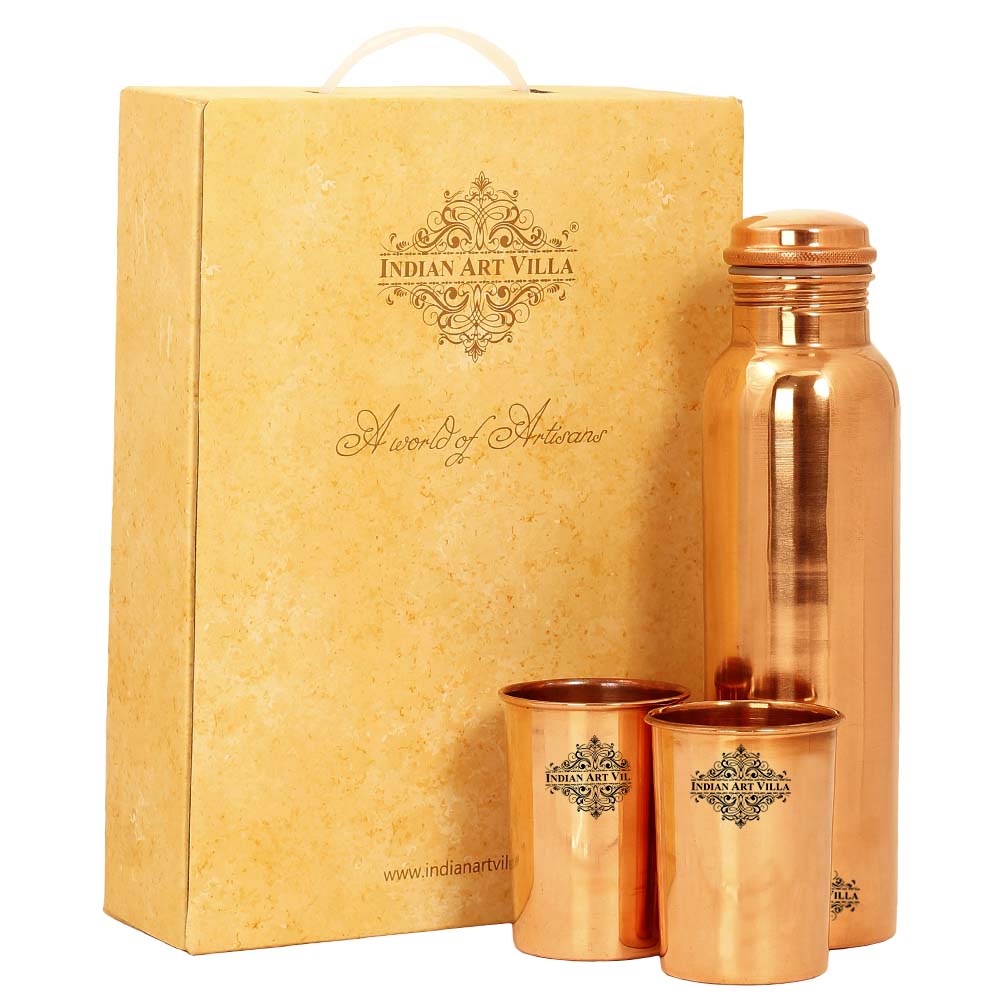 Copper Gift Sets Online | Copper Drinkware Sets – IndianArtVilla